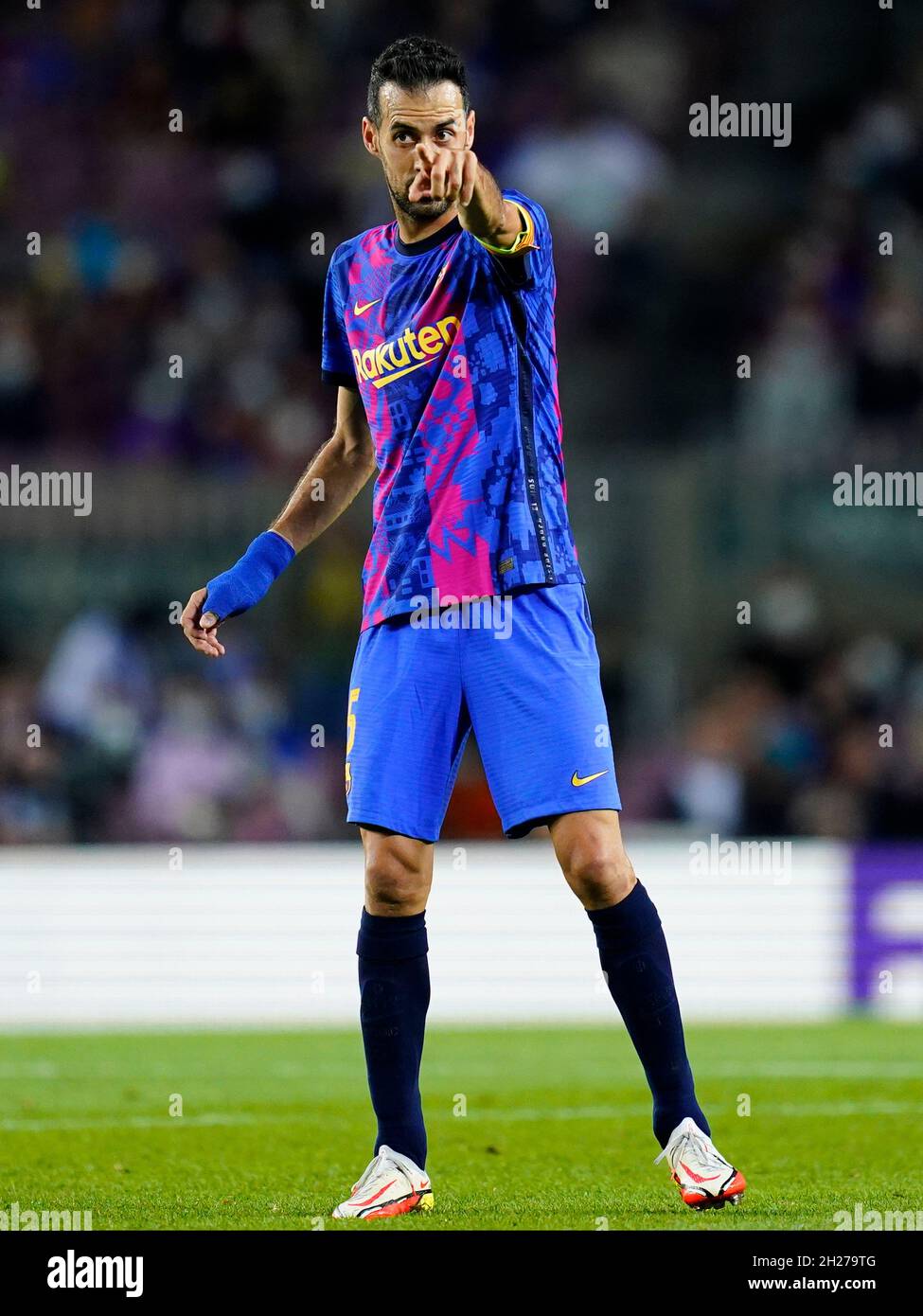 Sergio Busquets of FC Barcelona during the UEFA Champions League match ...