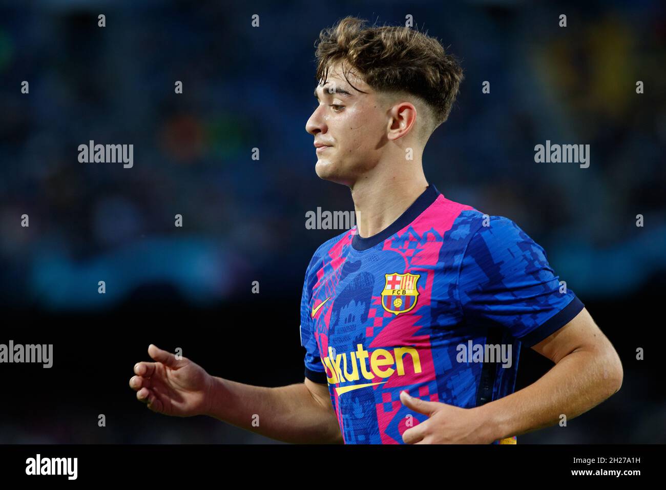 Gavi of FC Barcelona during the UEFA Champions League match between FC ...