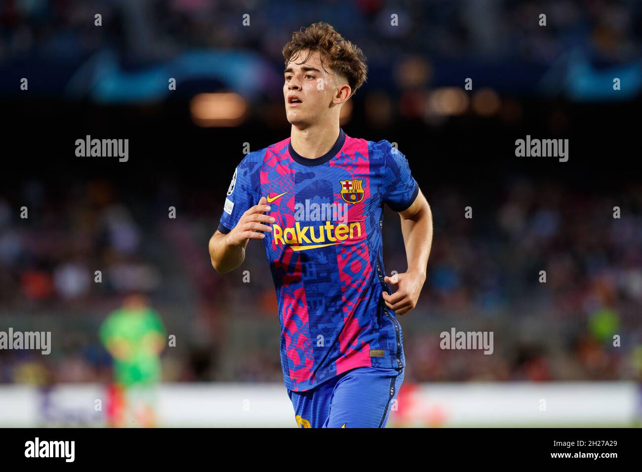 Gavi of FC Barcelona during the UEFA Champions League match between FC ...