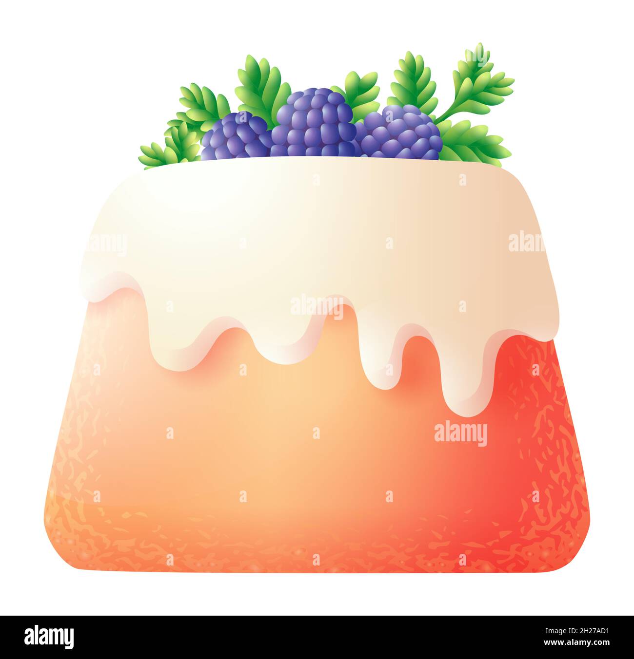 Rum cream cake Stock Vector Images - Alamy