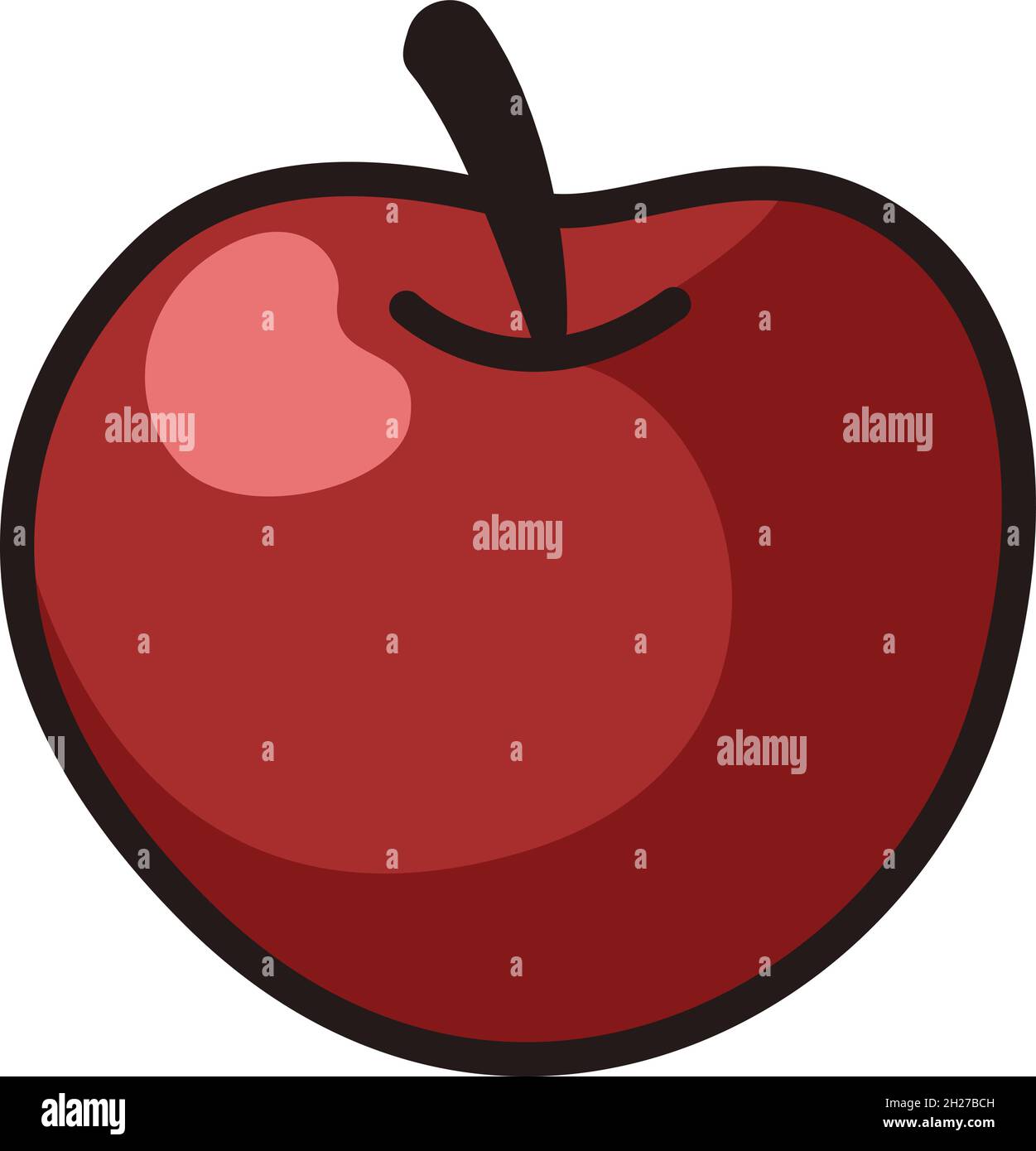 Apple shape cartoon hi-res stock photography and images - Alamy