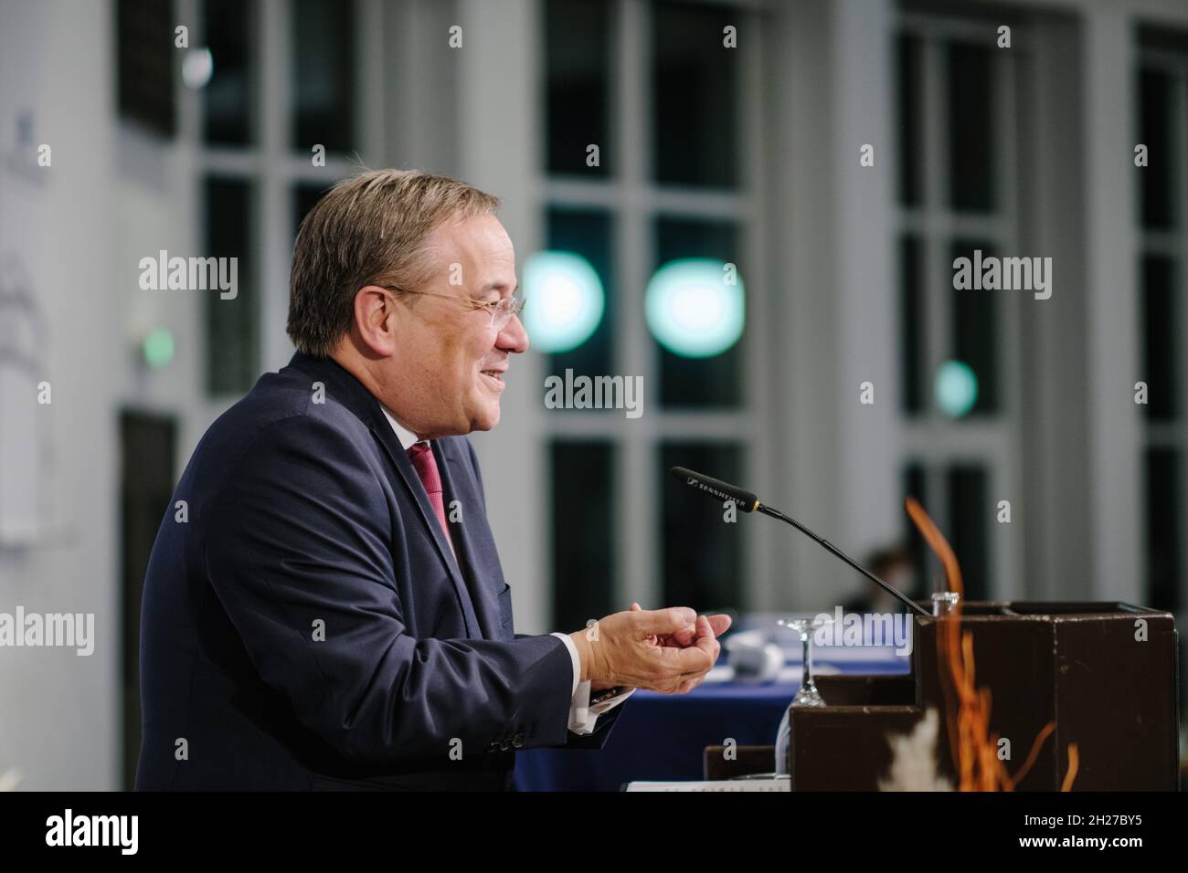20 October 2021, Lower Saxony, Goslar: Party leader Armin Laschet (CDU ...