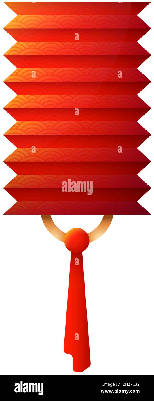Red orange paper lantern Cut Out Stock Images & Pictures - Alamy