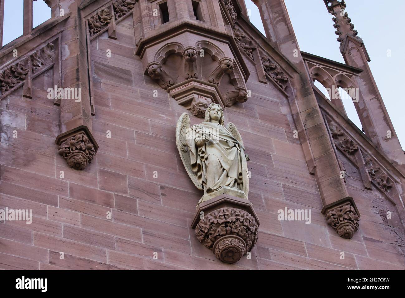 View of the facade of the mausoleum of Archduke Johann in Schenna ...