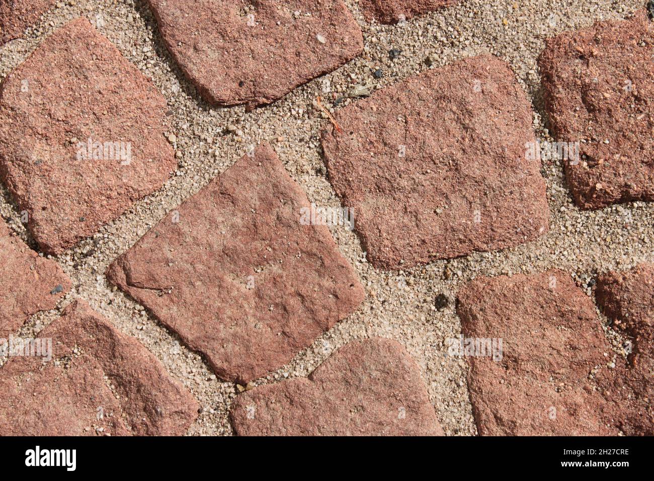 red cobblestone sidewalk Stock Photo - Alamy