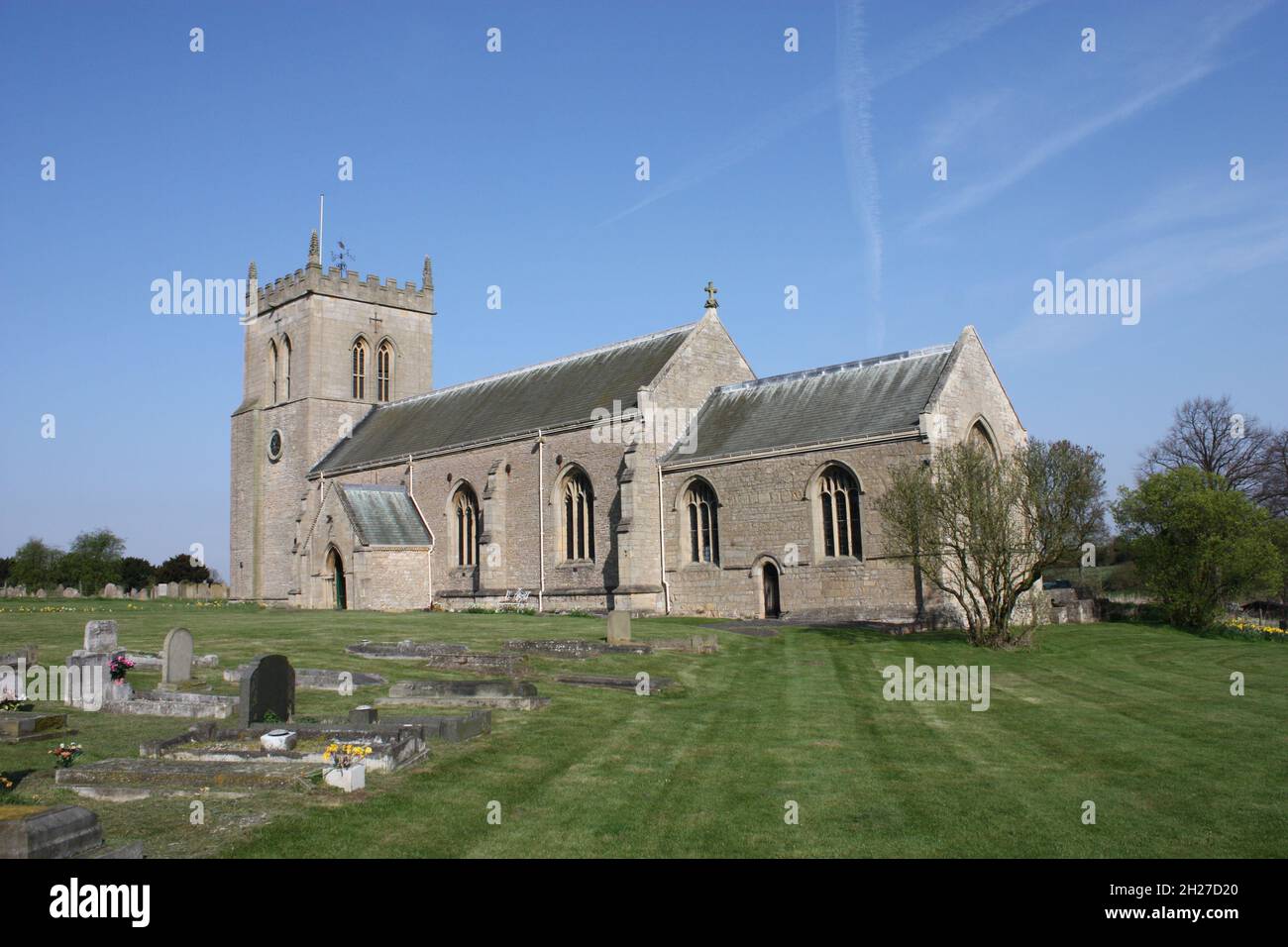 A Traditional English Country Church with a Tower Stock Photo - Alamy