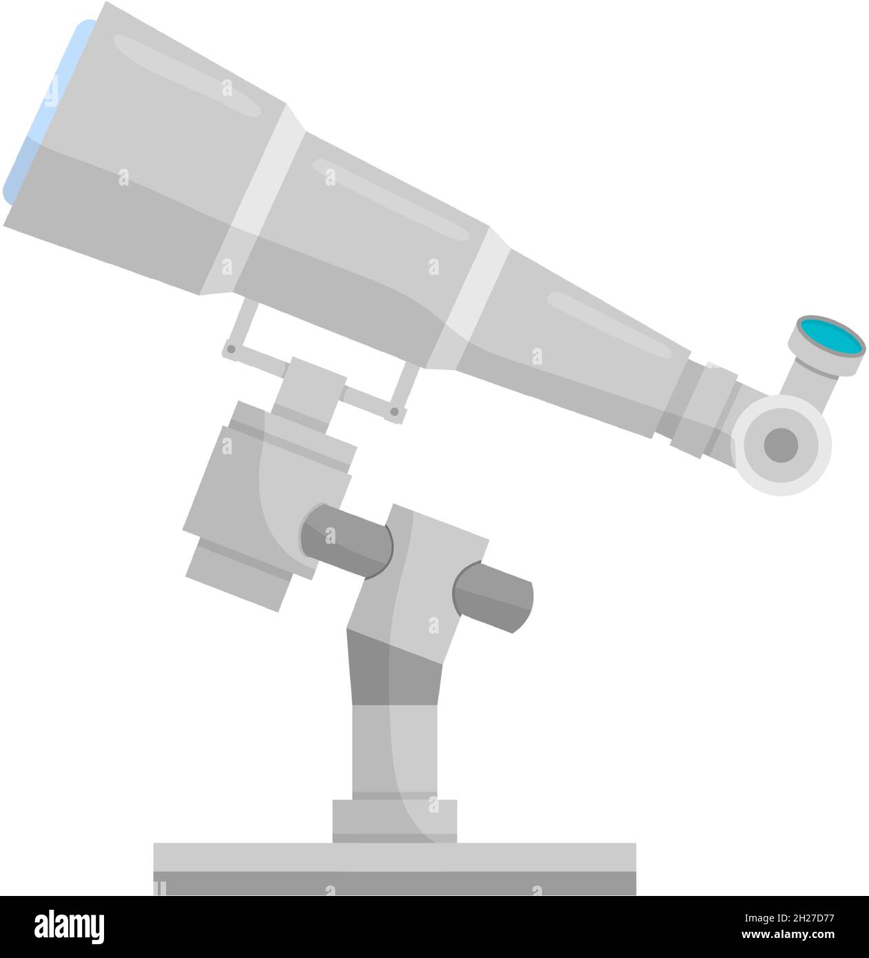 Telescope cartoon icon. Astronomy stars observation Science research ...