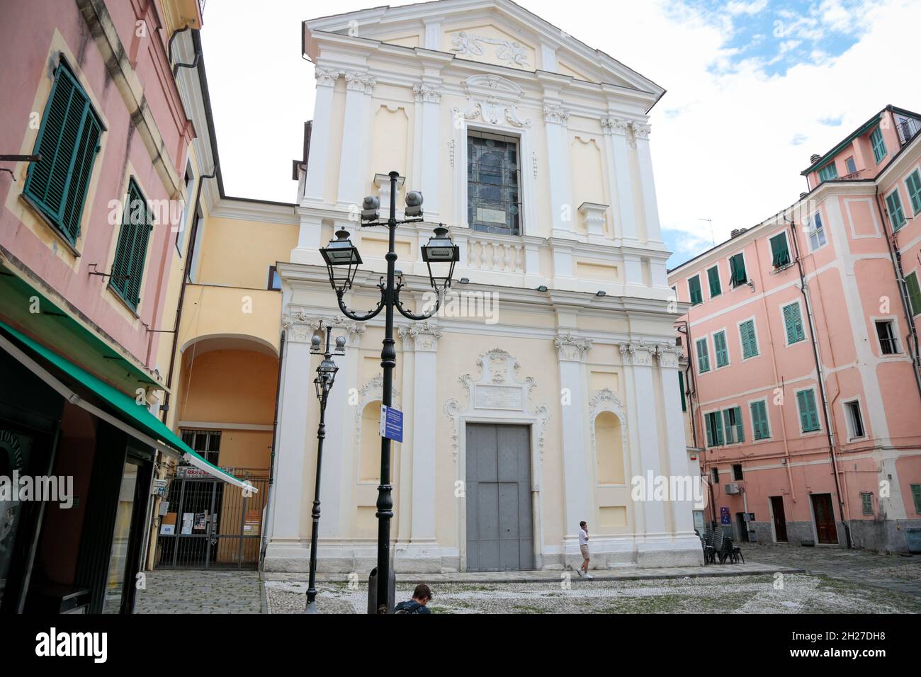 Old town of Sanremo known as Pigna, Italian mediaval city of the ...