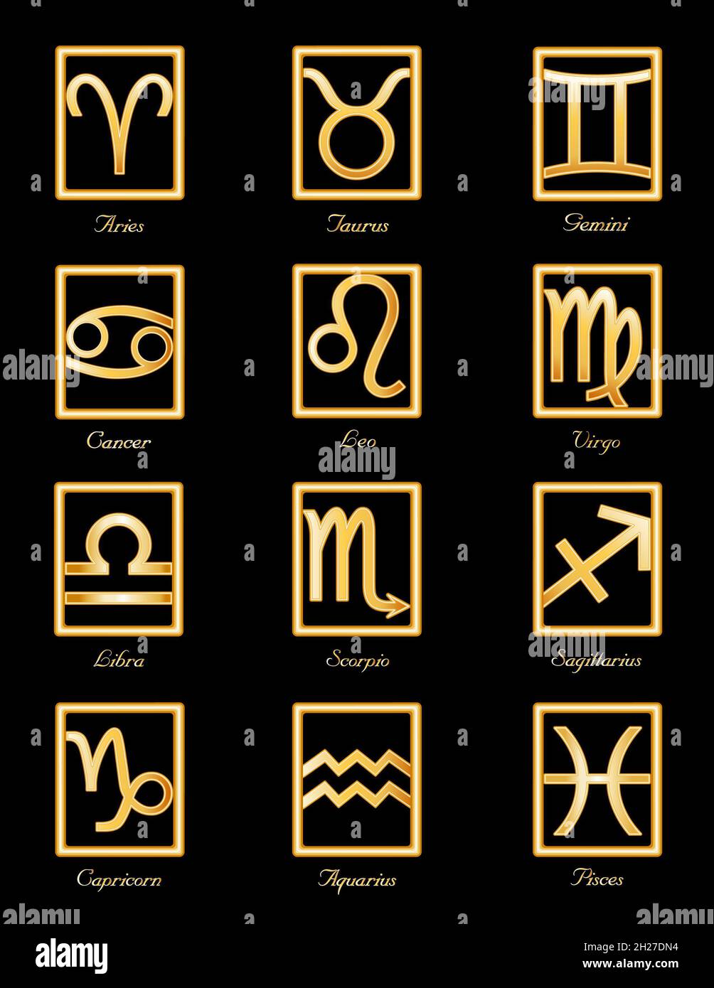 Libra and virgo hi-res stock photography and images - Alamy