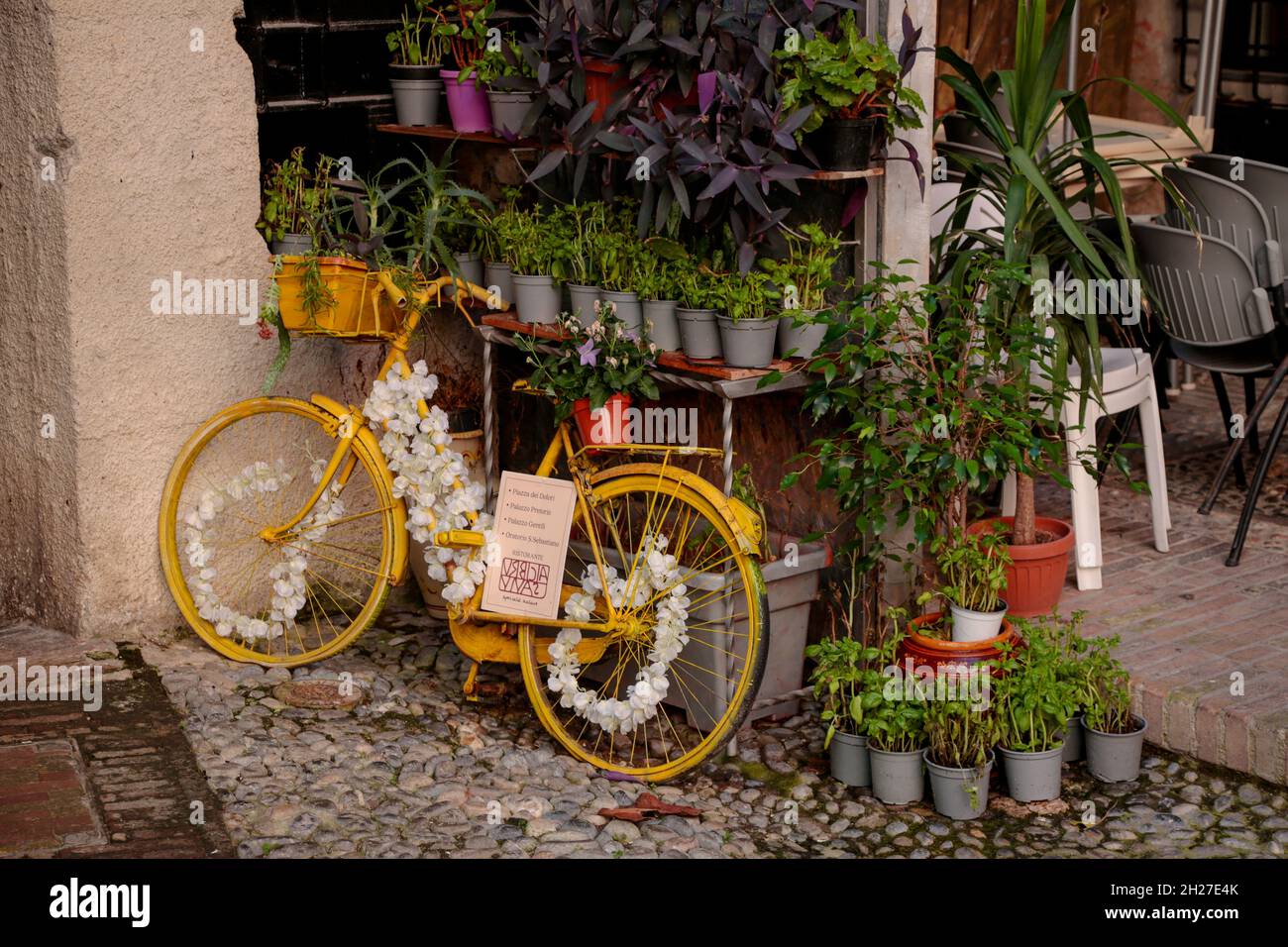 Old town of Sanremo known as Pigna, Italian mediaval city of the ...
