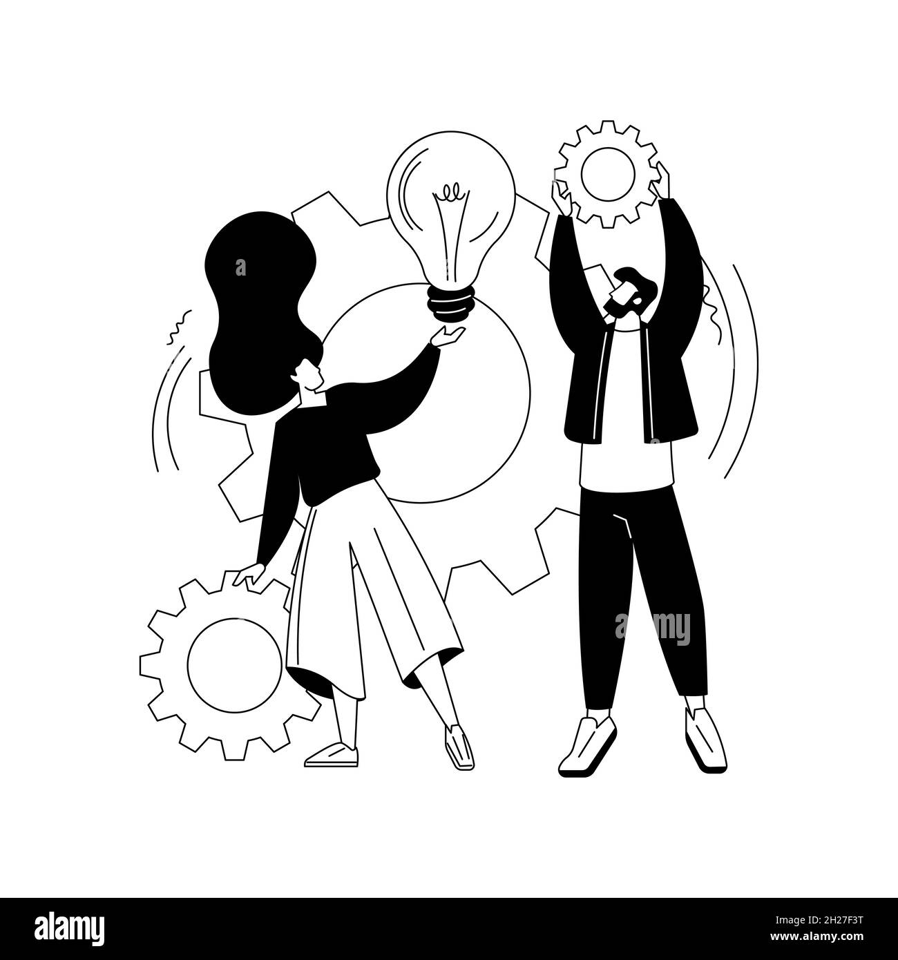 Teamwork power abstract concept vector illustration Stock Vector Image ...