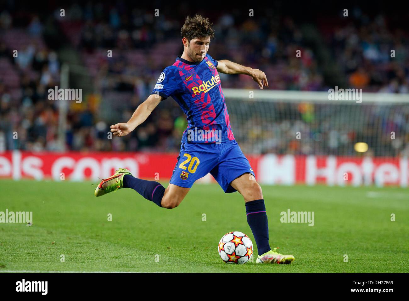 Sergi Roberto of FC Barcelona in action during the UEFA Champions ...