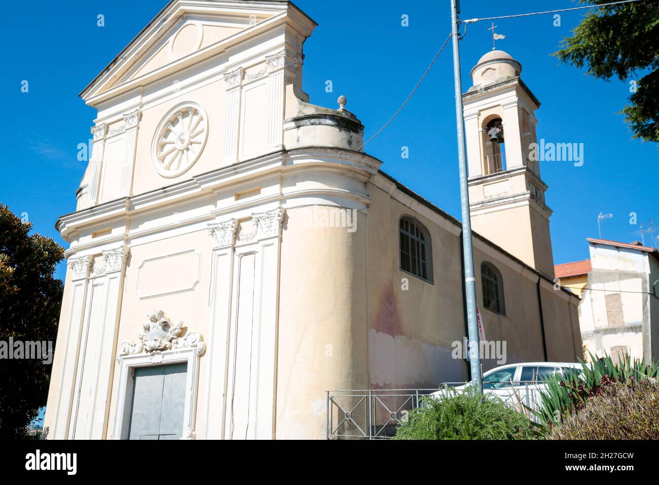 Old town of Sanremo known as Pigna, Italian mediaval city of the ...