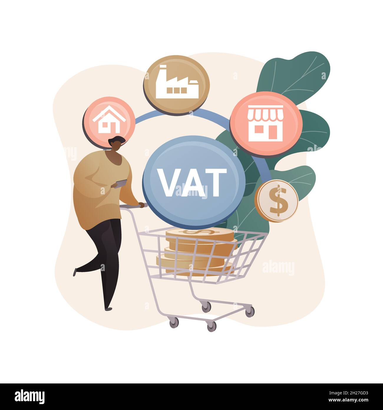 Value added tax system abstract concept vector illustration Stock ... Value added tax system abstract concept vector illustration Stock ...