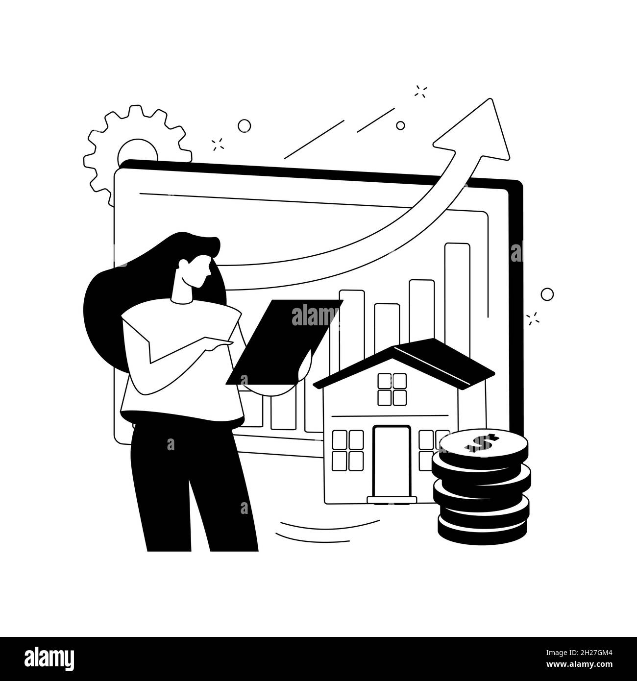 Property market abstract concept vector illustration Stock Vector Image ...