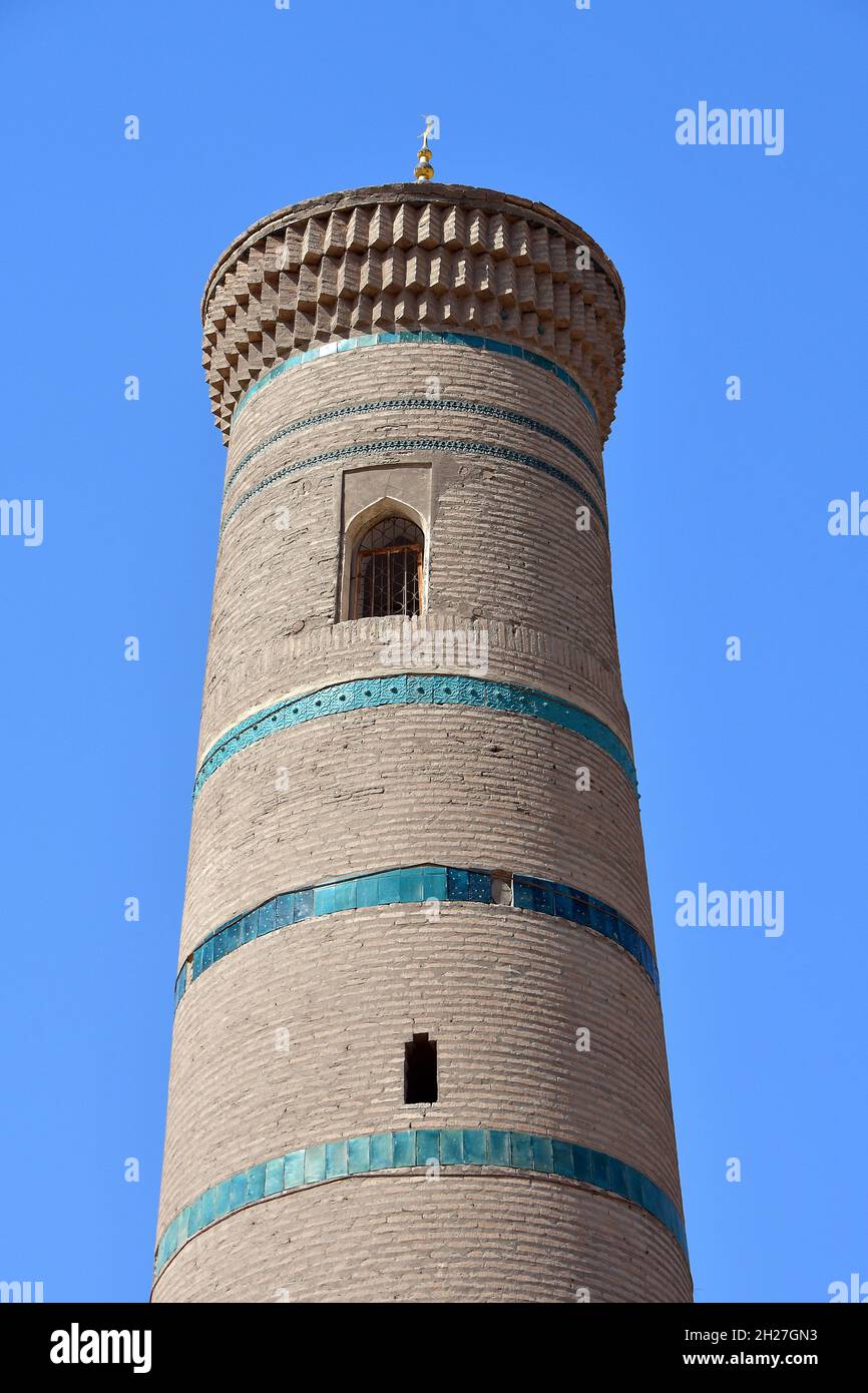 Juma Minaret, Itchan Kala, Ichan-Qаl’а, Khiva, Xorazm Region, Uzbekistan, Central Asia Stock ...