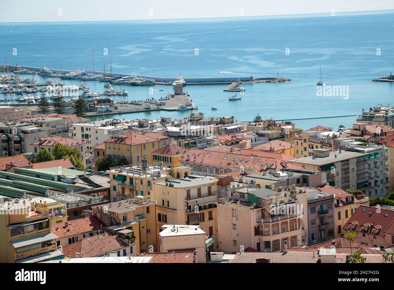 Old town of Sanremo known as Pigna, Italian mediaval city of the ...