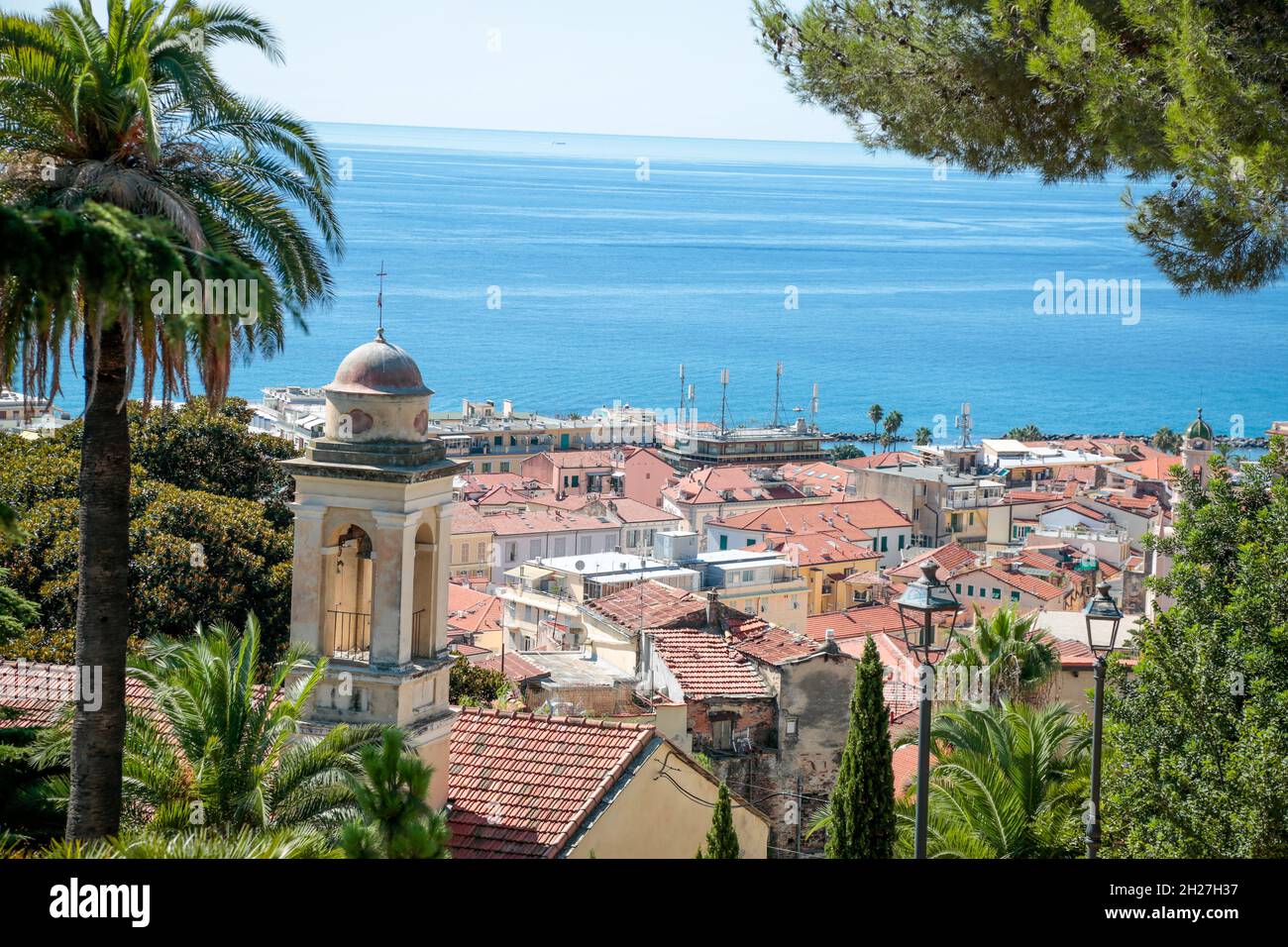 Old town of Sanremo known as Pigna, Italian mediaval city of the ...