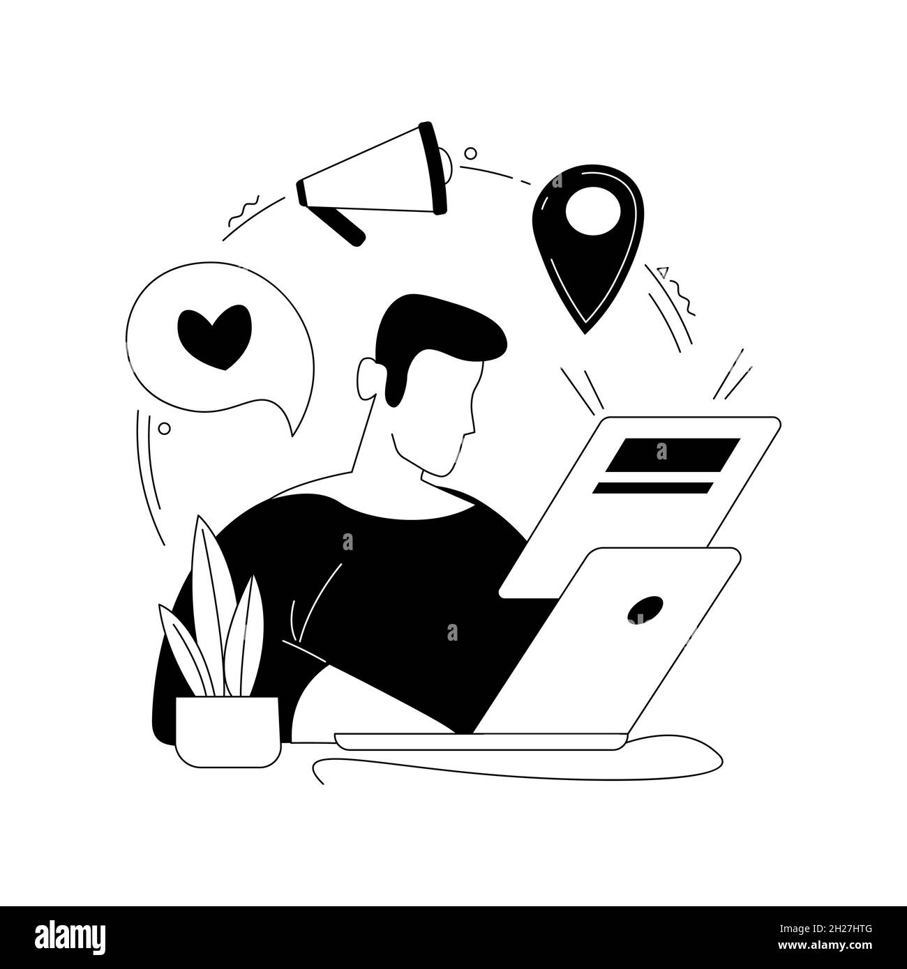 Blog articles abstract concept vector illustration Stock Vector Image ...