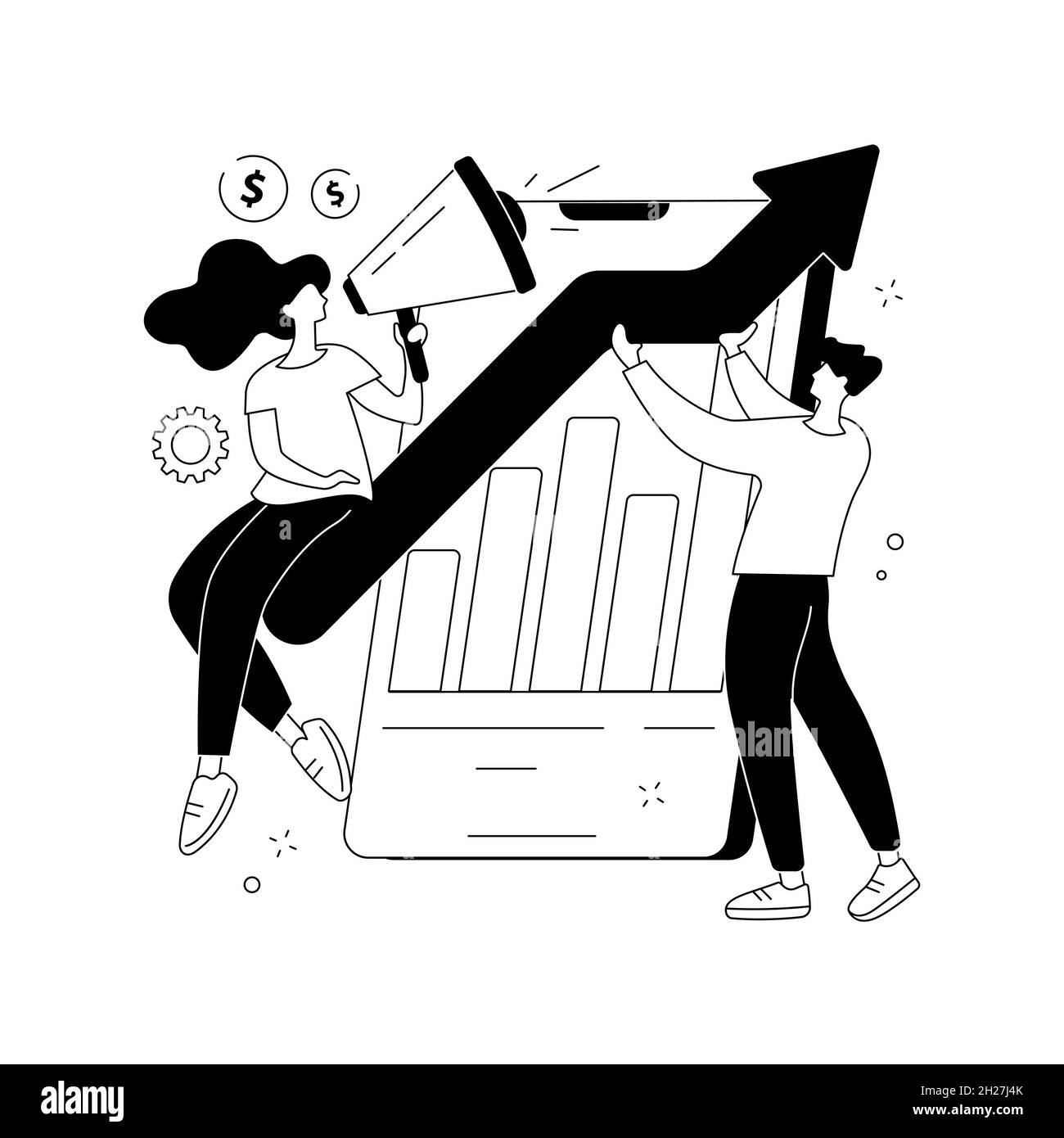 Marketing team abstract concept vector illustration Stock Vector Image ...