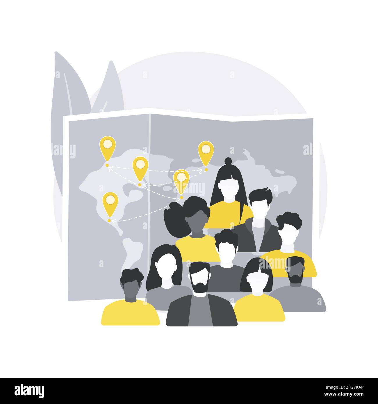 International migration abstract concept vector illustration Stock ... International migration abstract concept vector illustration Stock ...