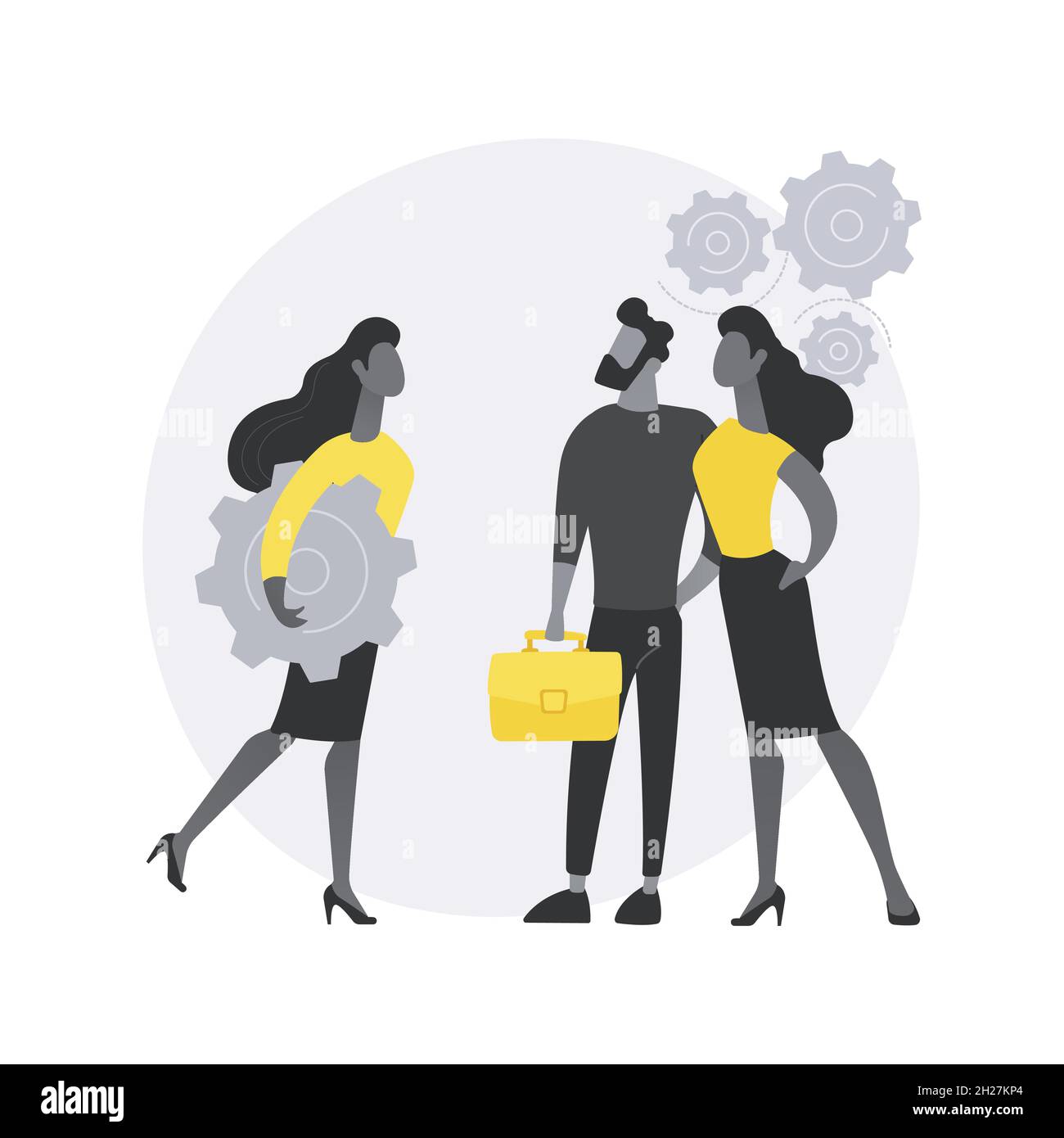 New team members abstract concept vector illustration Stock Vector ...