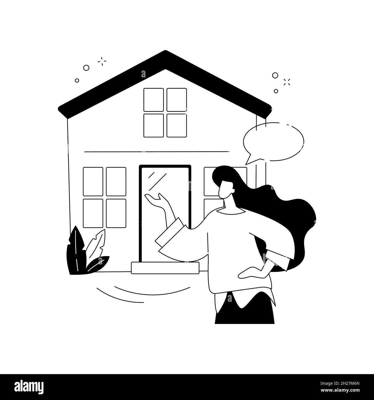 Real estate abstract concept vector illustration Stock Vector Image ...