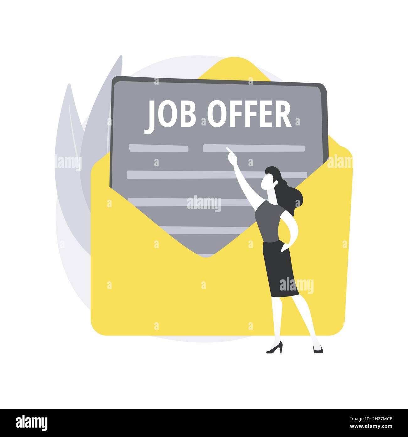 Job offer abstract concept vector illustration Stock Vector Image & Art ...