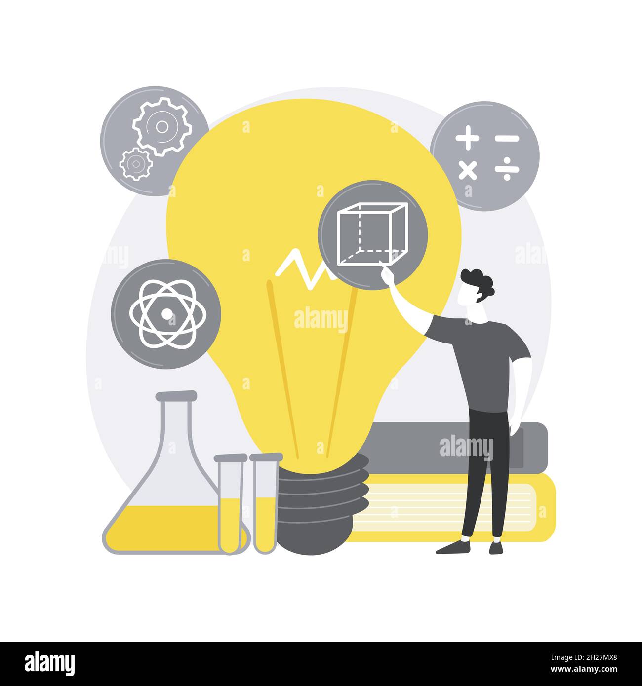 STEM education abstract concept vector illustration Stock Vector Image ...