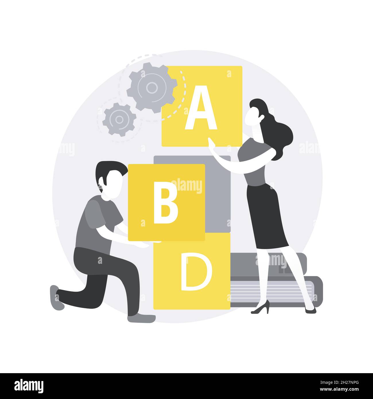 Educational game abstract concept vector illustration Stock Vector ...