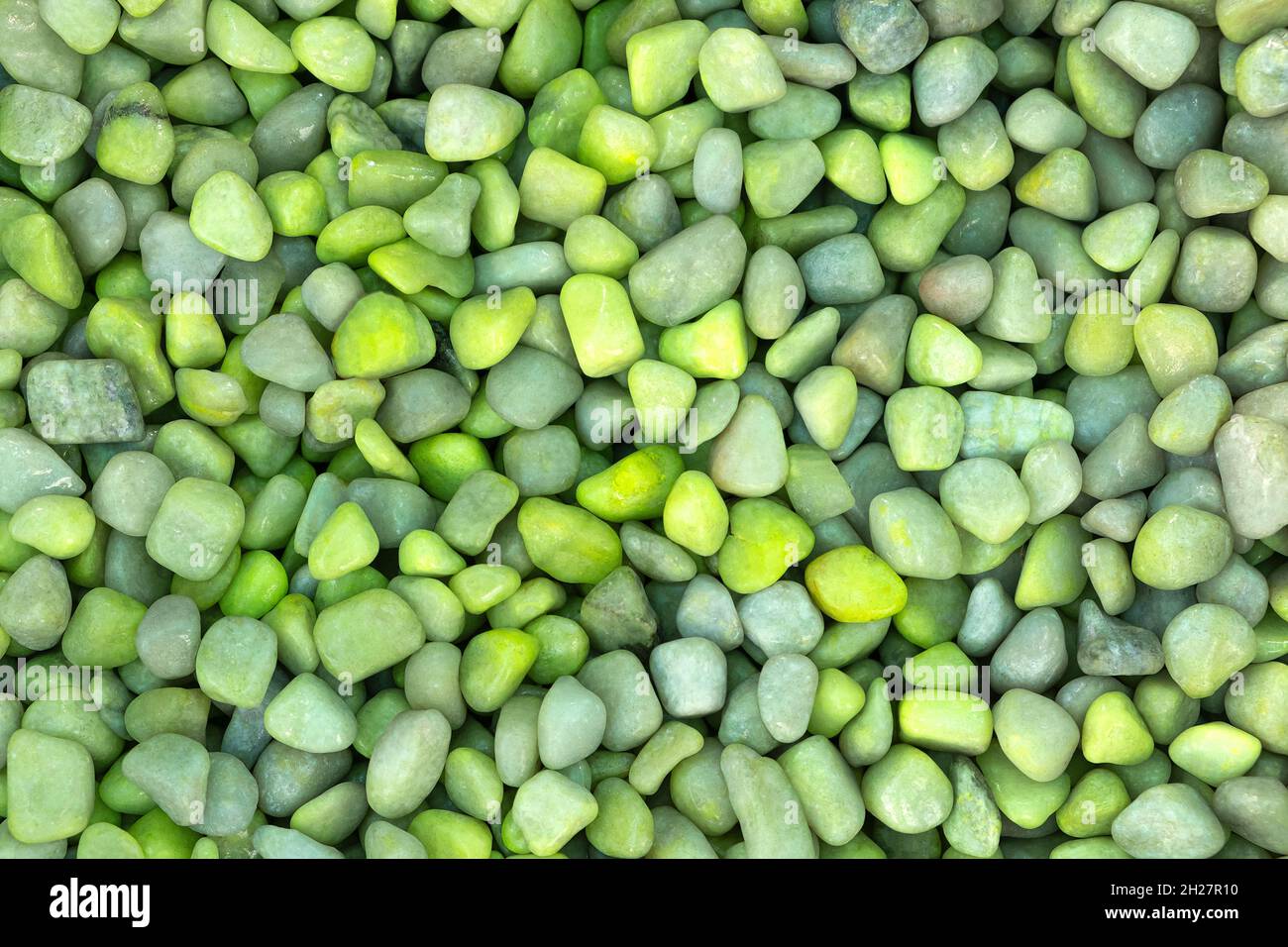 Light green texture of natural small mineral rock stones gemstone ...