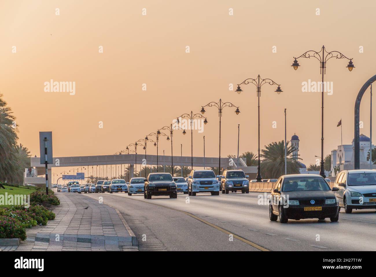 Muscat road highway qaboos hi-res stock photography and images - Alamy