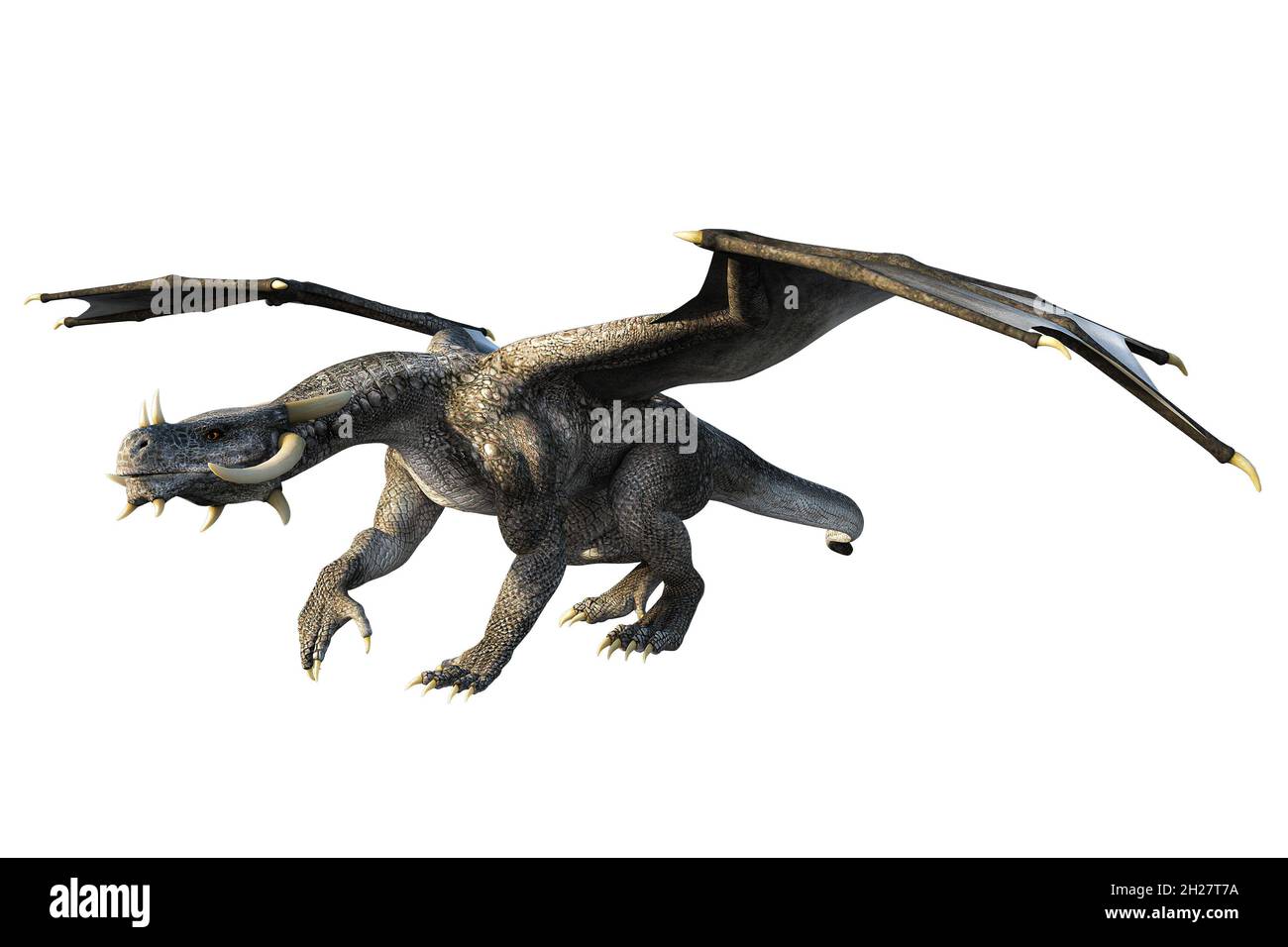 Dragon fight illustration Cut Out Stock Images & Pictures - Alamy