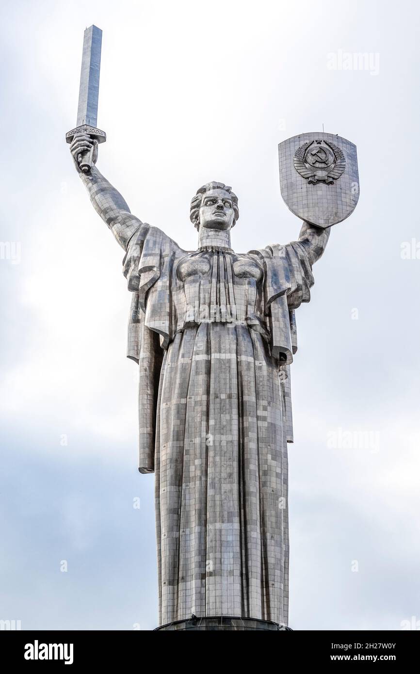 Defence of the Motherland Monument (Rodina Mat) in Kyiv, Ukraine ...