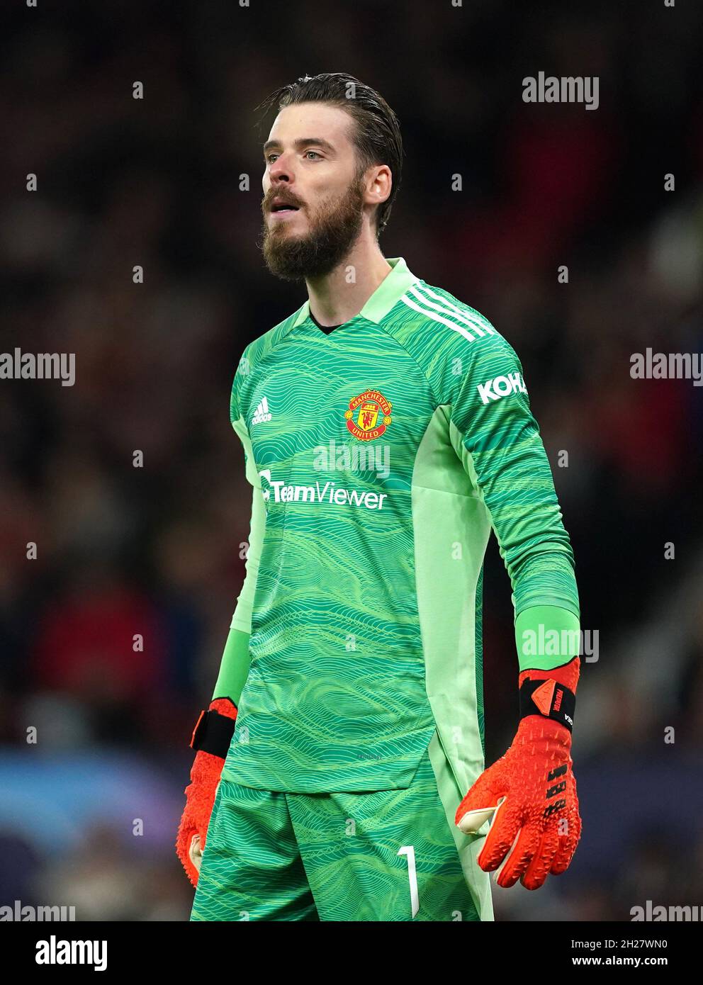 Manchester United goalkeeper David de Gea during the UEFA Champions ...