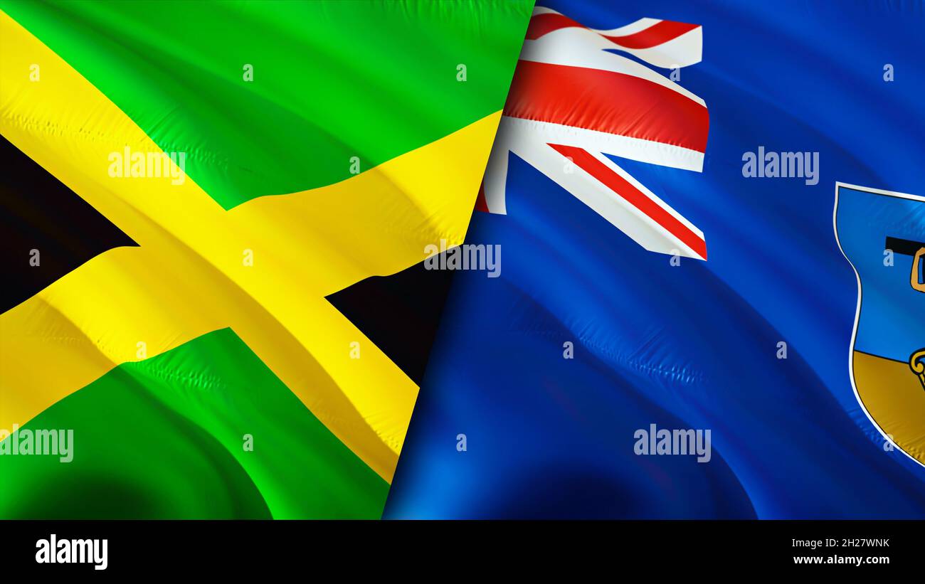 Jamaica montserrat flag hi-res stock photography and images - Alamy