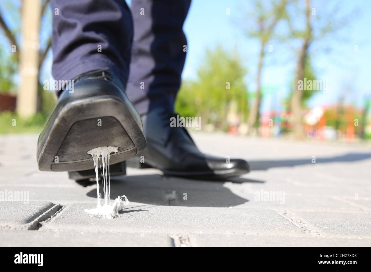 Stepping on chewing gum hi-res stock photography and images - Alamy