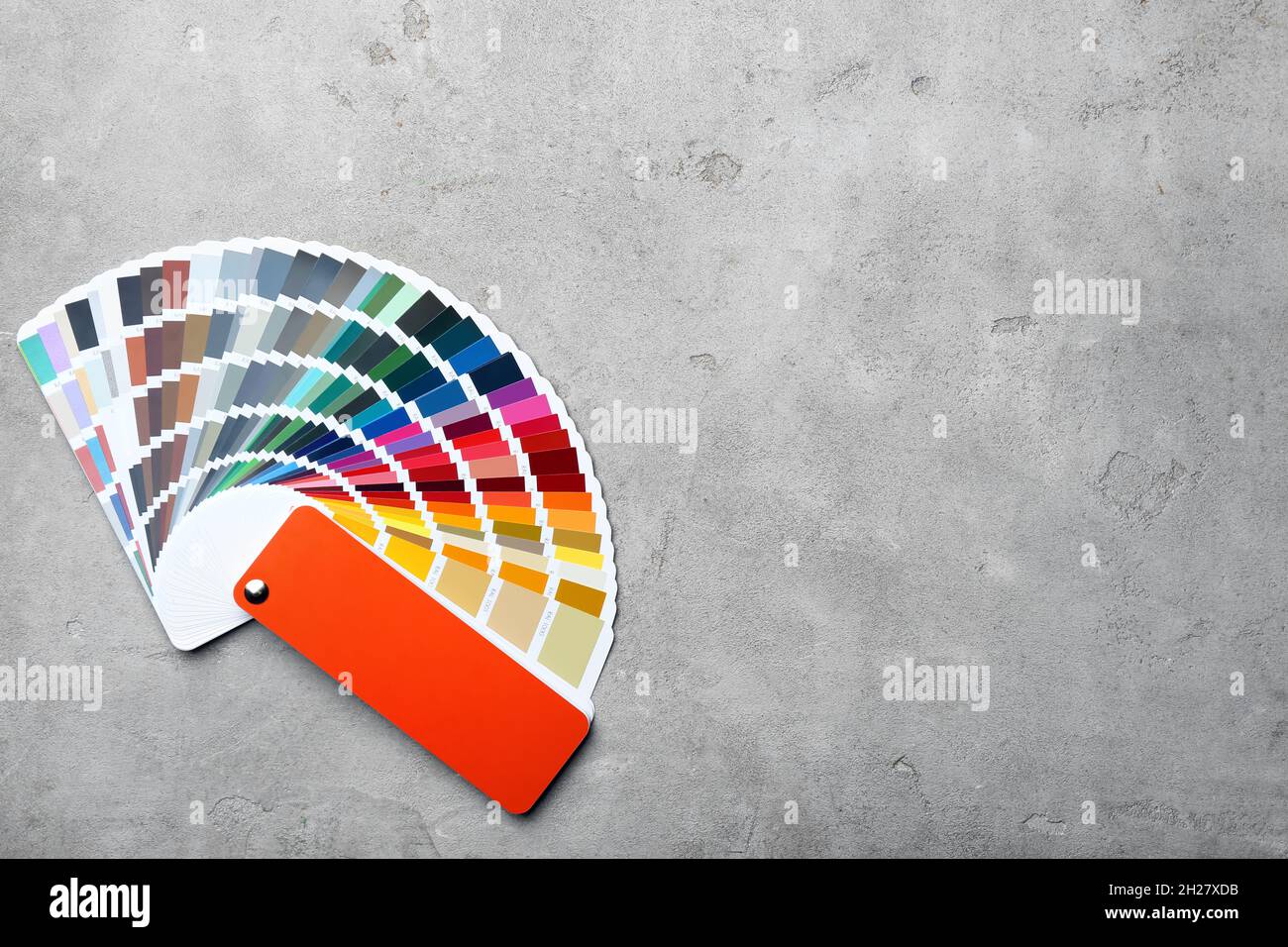 Color palette samples on light background Stock Photo - Alamy