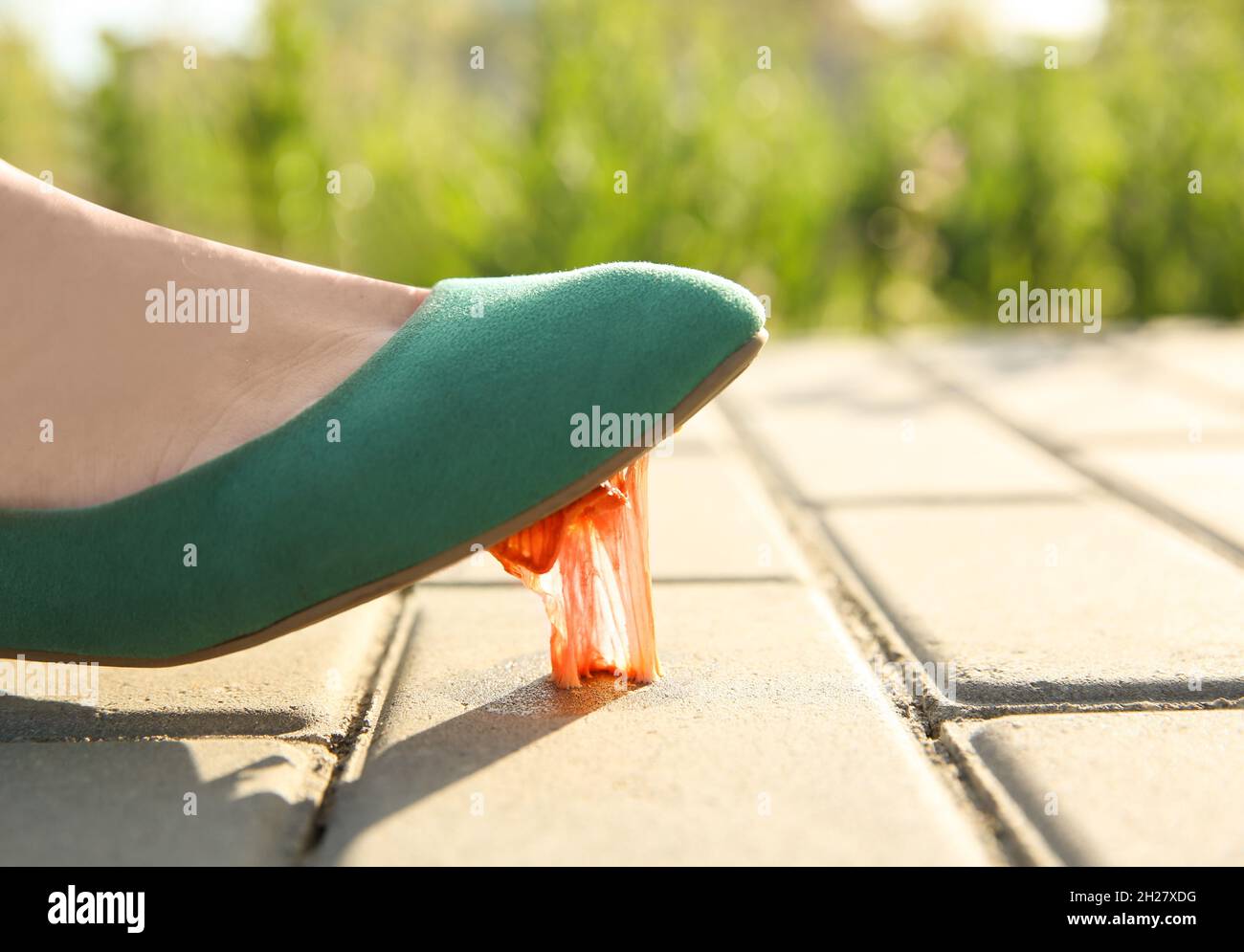 Stepping on chewing gum hi-res stock photography and images - Alamy