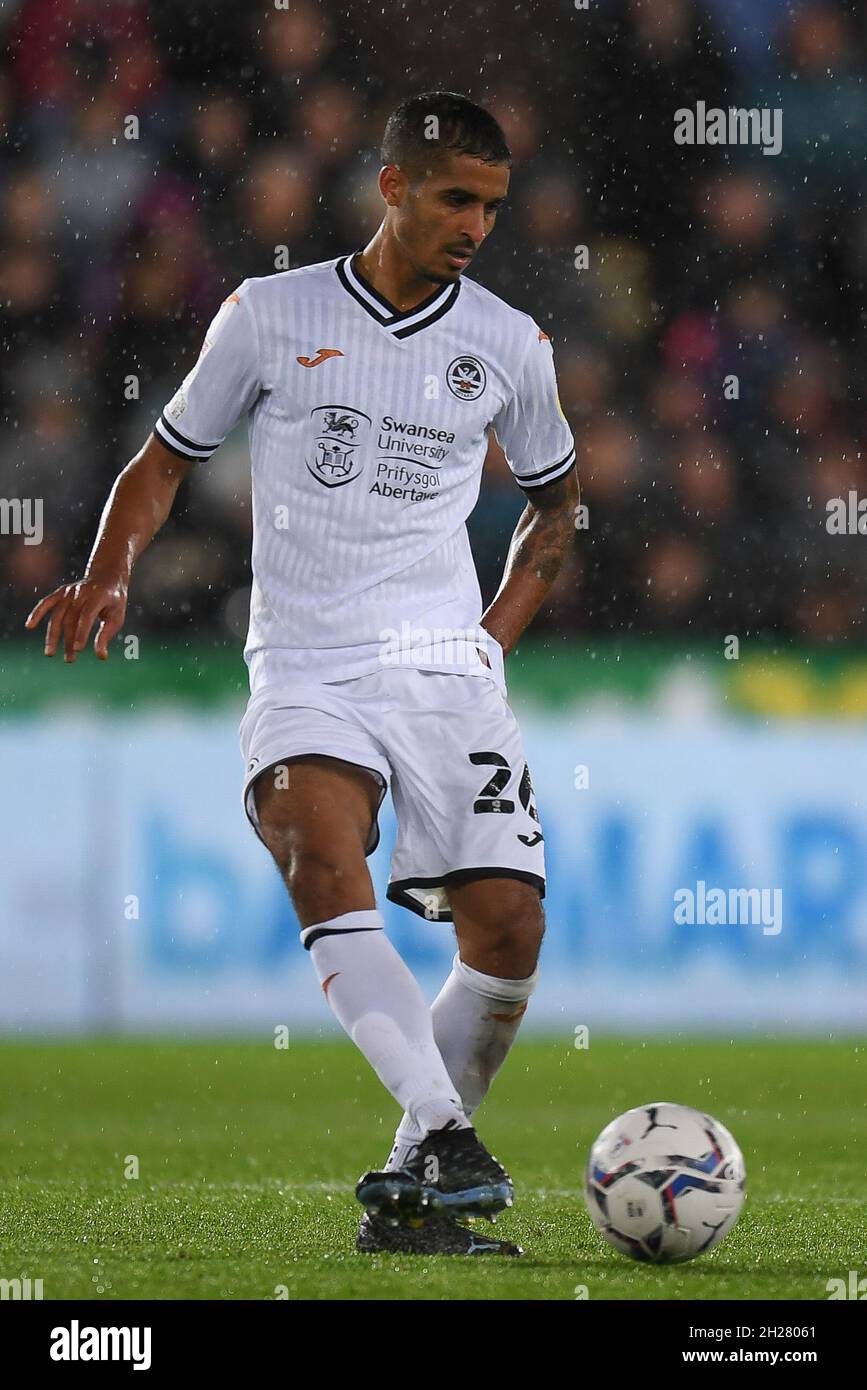 Kyle Naughton #26 of Swansea City in action during the game Stock Photo ...