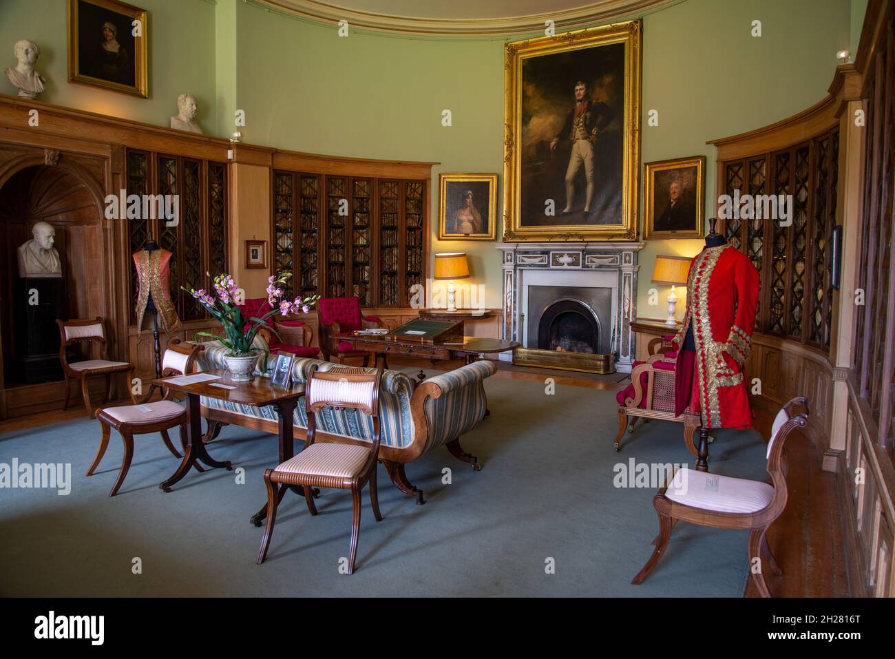 The Libary in Paxton House a stately home on the Scottish Border near ...