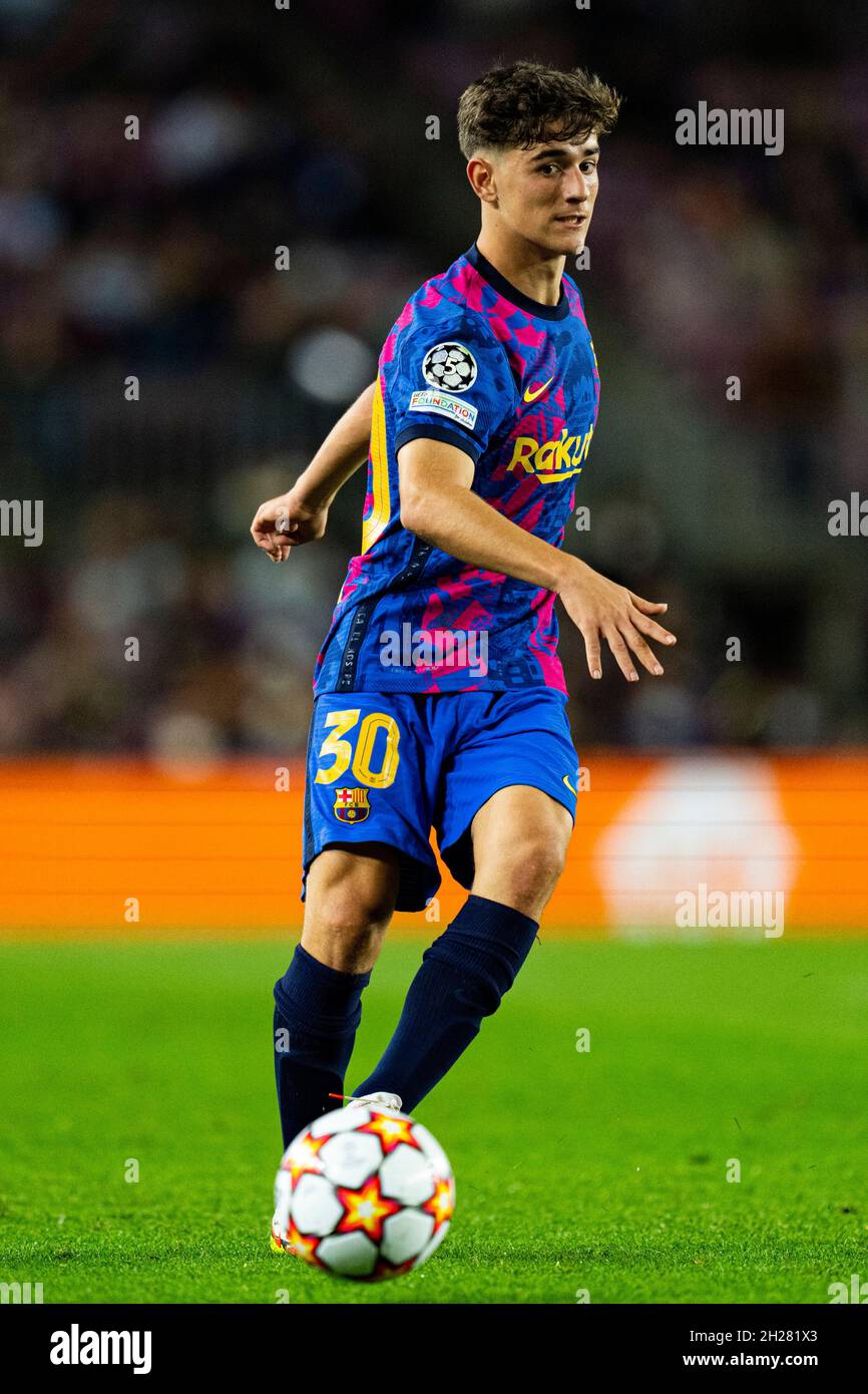 Barcelona, Spanien. 20th Oct, 2021. Gavi (FC Barcelona), during the ...