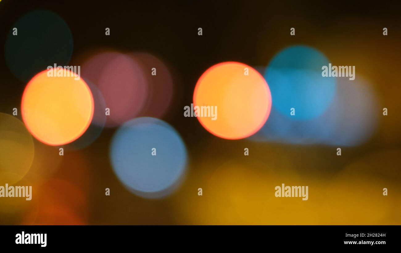 Blurry city lights. City light. City night.. Minimal background texture ...