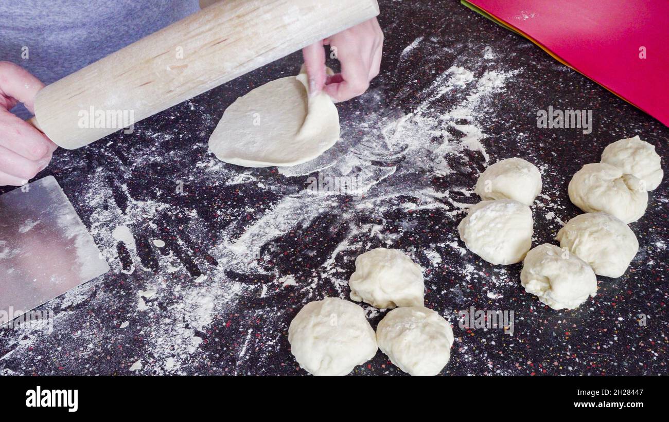 Step step preparing kitchen counter hi-res stock photography and images ...