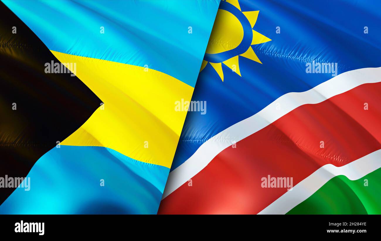 Bahamas namibia flag hi-res stock photography and images - Alamy