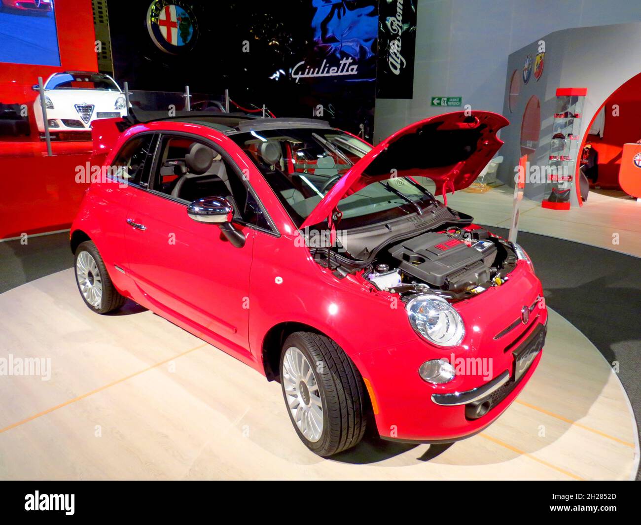 BOGOTA, COLOMBIA - Nov 03, 2018: A display of luxurious cars during an ...