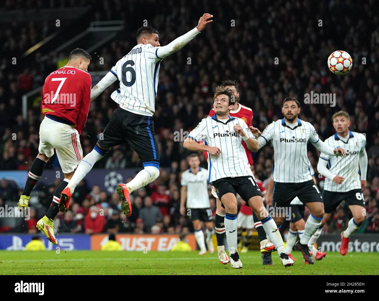 Manchester United's Cristiano Ronaldo scores their side's third goal of ...