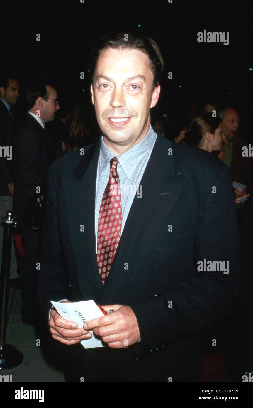 Tim Curry at the Los Angeles premiere of 'Mrs. Doubtfire' on November ...