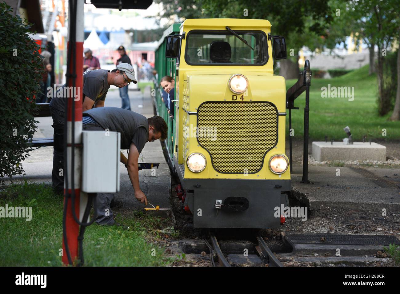 Liliput-Bahn im Wiener Prater, Wien, Österreich, Europa - Liliput-Train ...