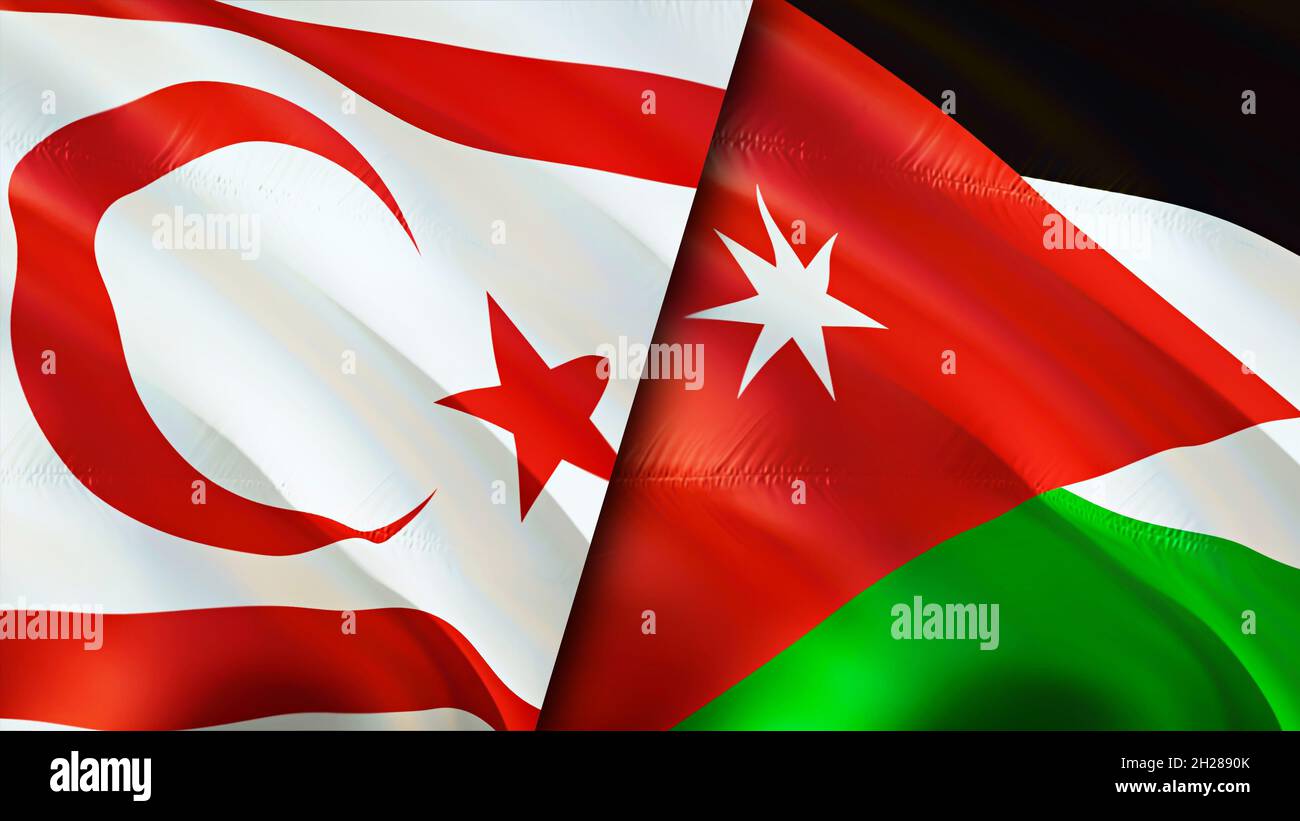 Jordan northern cyprus flag hi-res stock photography and images - Alamy